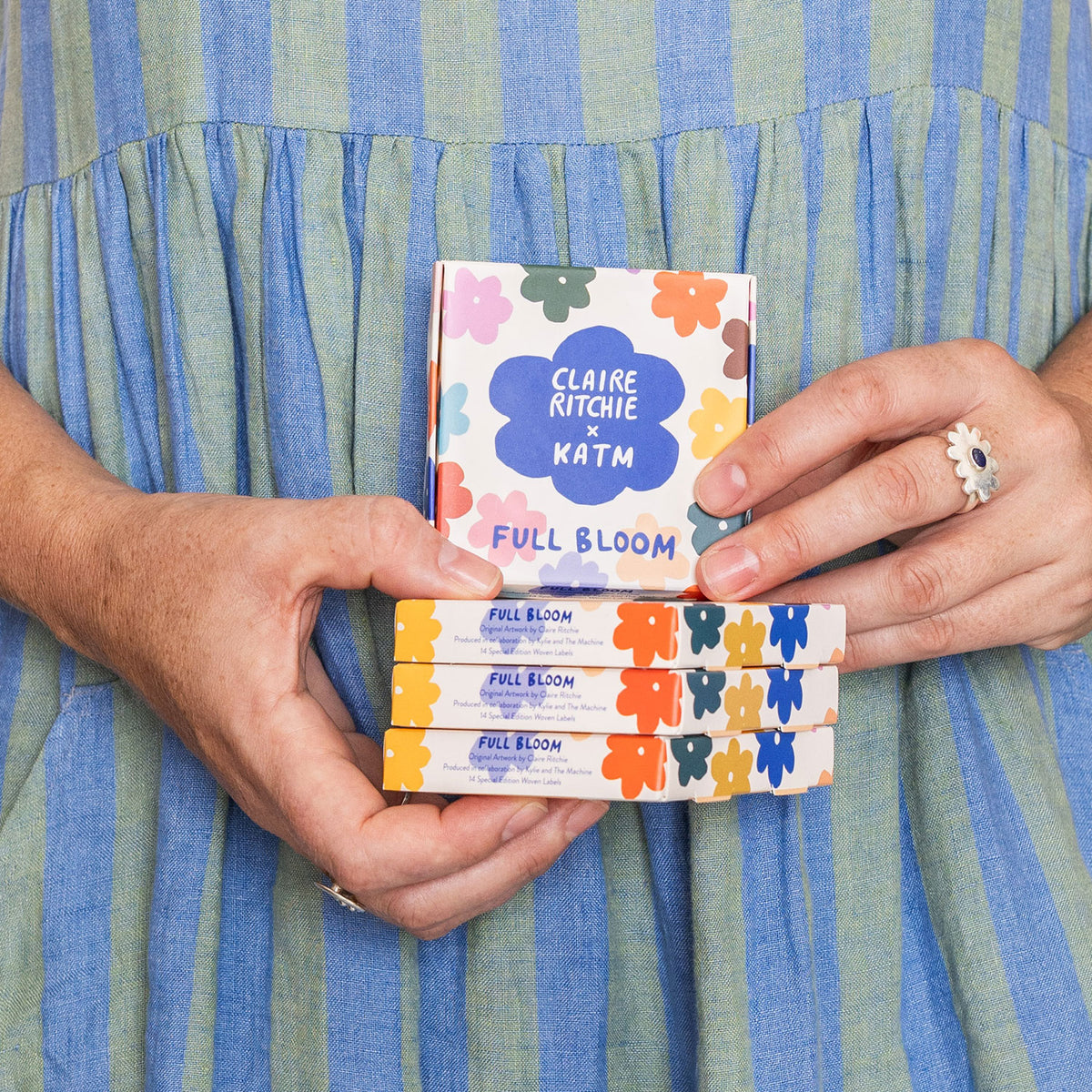 KATM x Claire Ritchie 'FULL BLOOM' woven labels